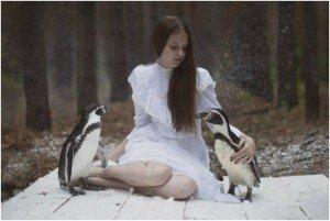 Dreamy And Majestic Beauty Of Girls Photographed With Real Wild Animals