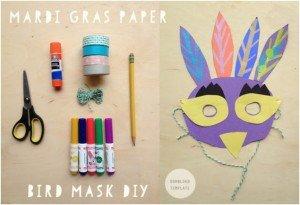 Have Your Own Mardi Gras Parade With These 20 Fun DIY Masks