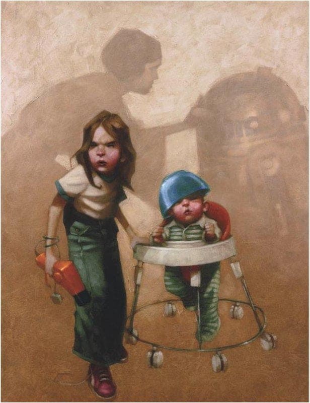 28 Nostalgic Paintings Of Children Playing Pretend